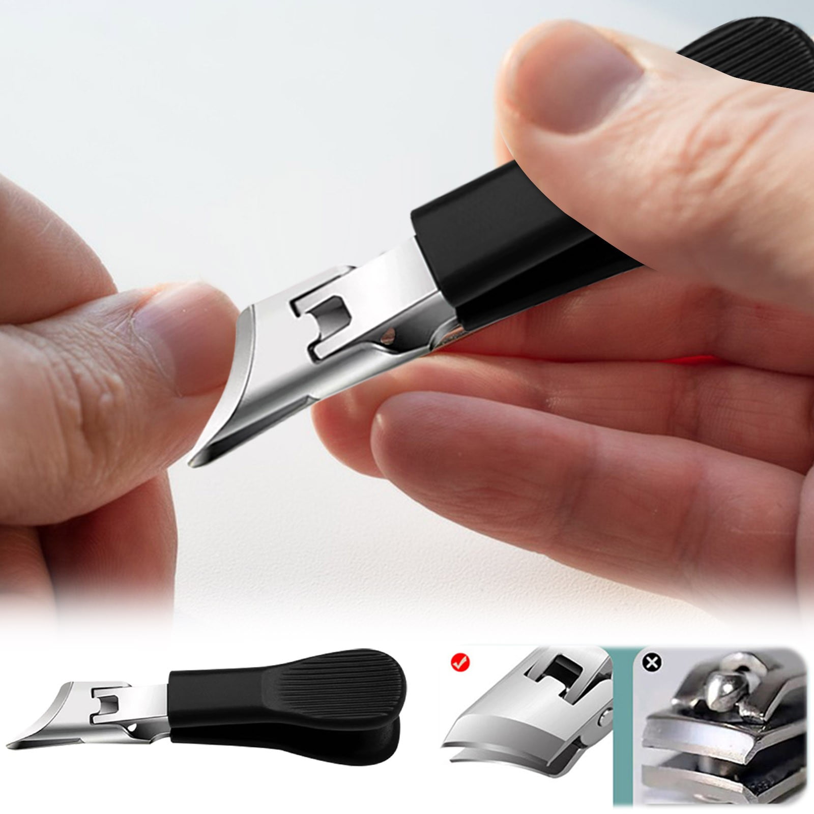 Toenail Clippers, Eagle Beak Beveled Nail Clippers, Angled Head Nail ...