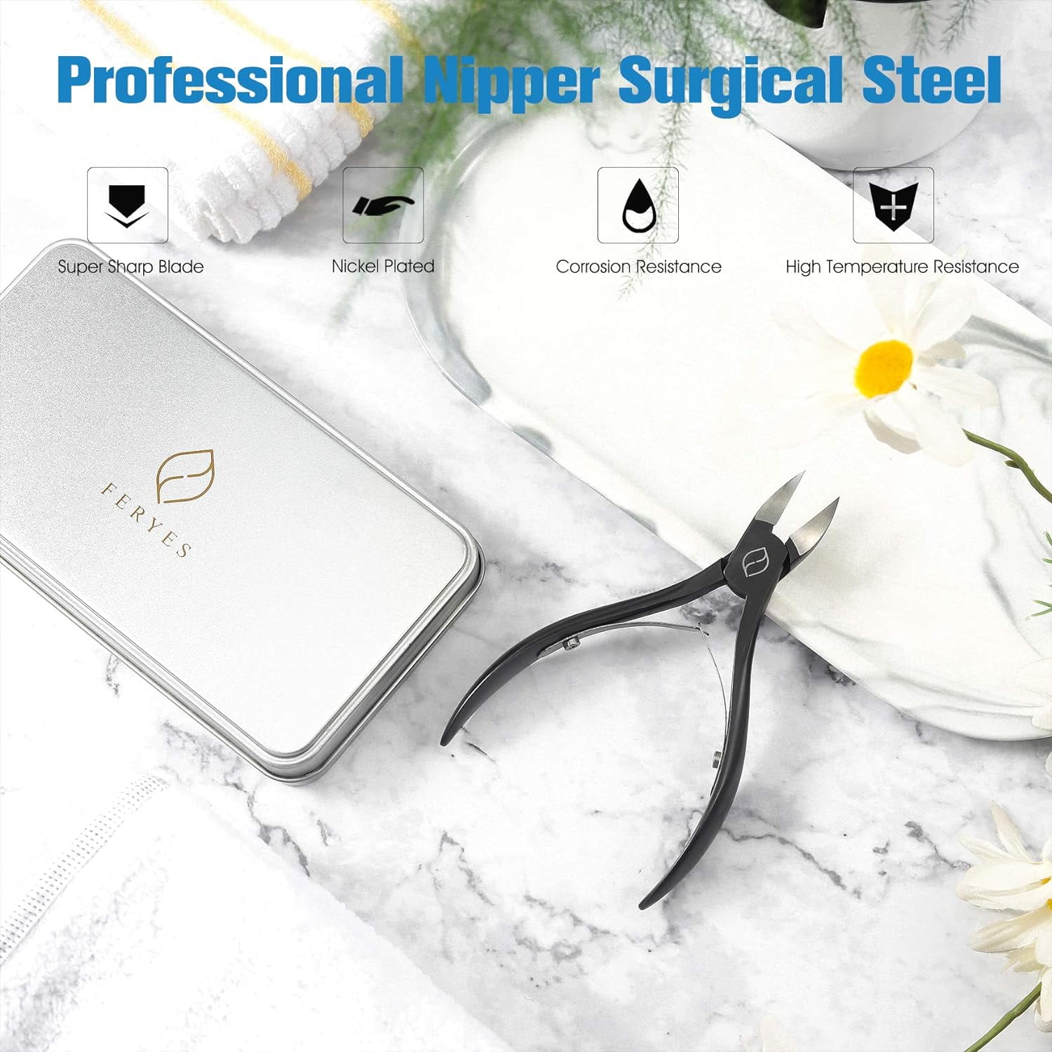 Toenail Clippers For Thick, Ingrown Toenails - Large Handle Toenail ...