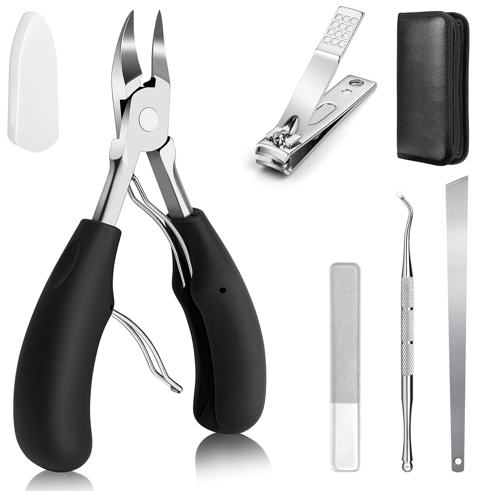 Toenail Clippers, Nail Clippers Set for Ingrown or Thick Toenails ...