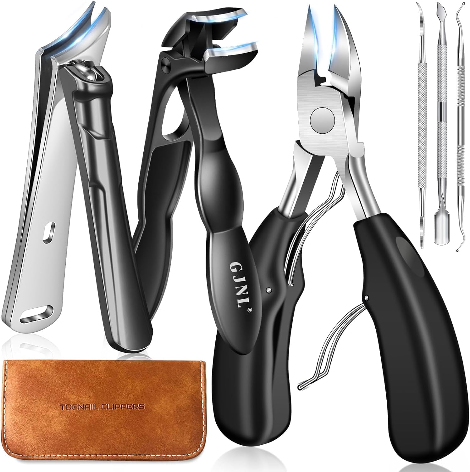 Toenail Clippers for Seniors Ingrown Thick Toenails, 2025 Angled Head ...