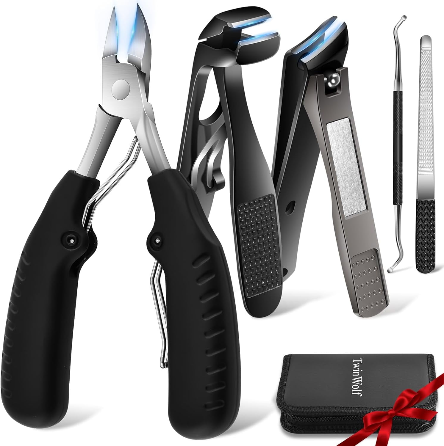 Toenail Clippers for Seniors Thick Ingrown Toenails,Heavy Duty Slanted ...