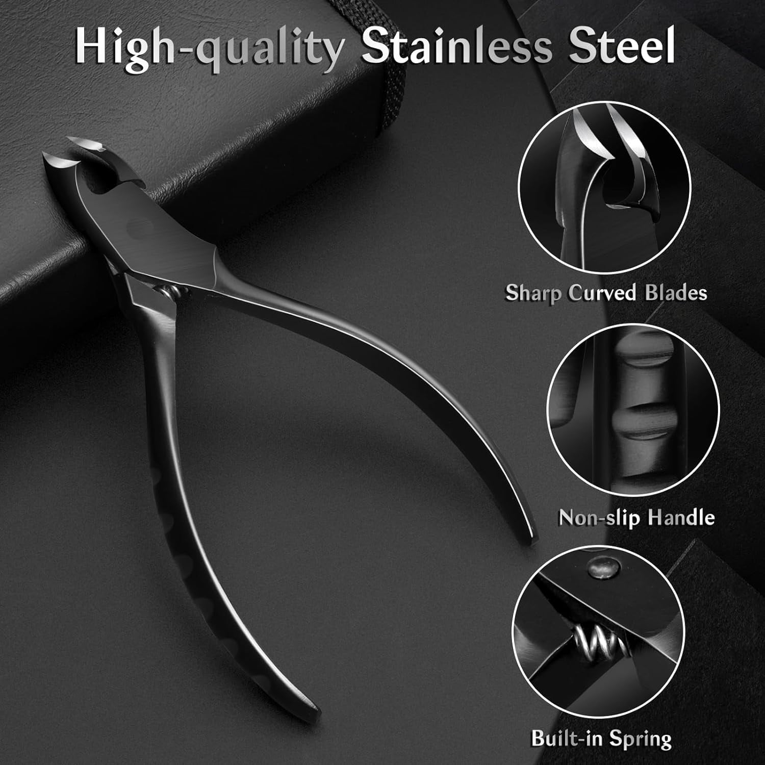 Toenail Clippers for Seniors Thick Nails, Professional Ingrown Toe Nail ...