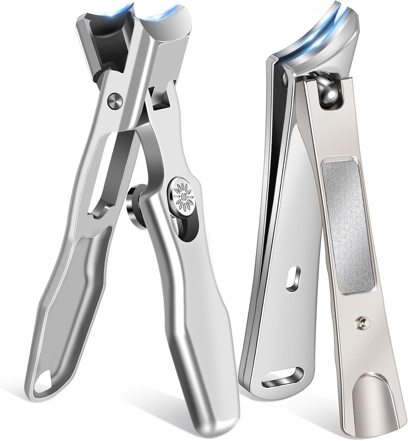 Toenail Clippers for Seniors Thick Nails,Slanted Curved Ingrown Nail ...