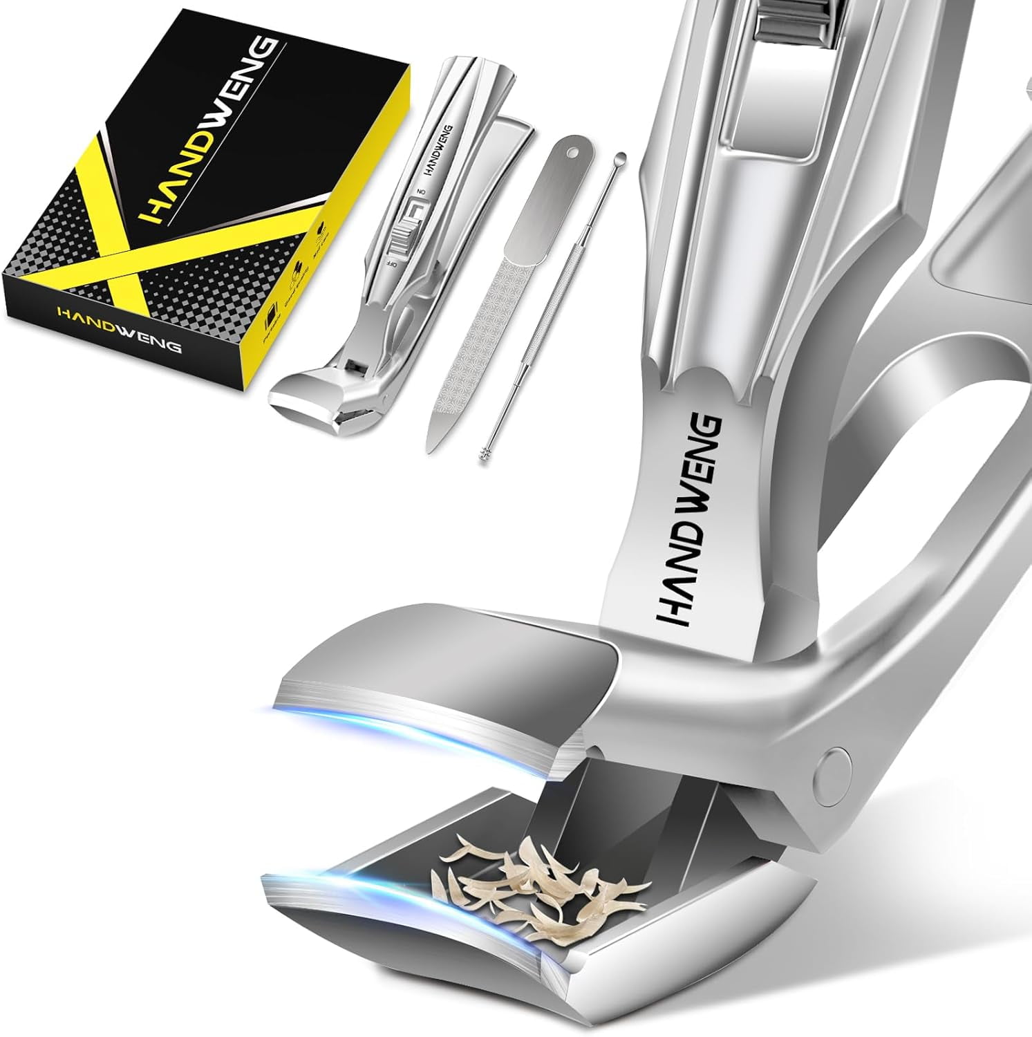 Toenail Clippers for Seniors Thick Toenails, Angled Head Large Toe Nail ...