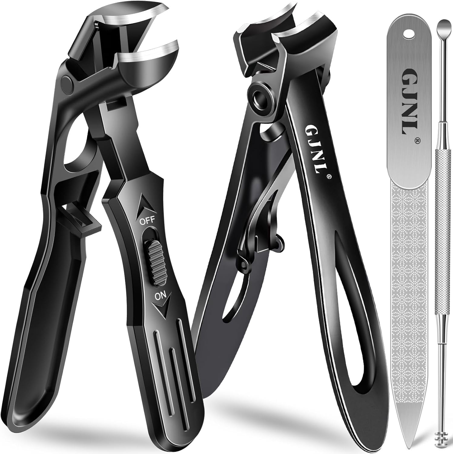 Toenail Clippers for Seniors Thick Toenails-Angled Head, Ultra-Sharp ...