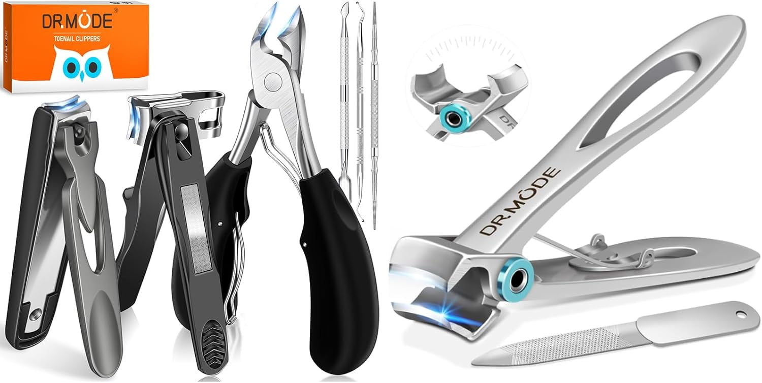 Toenail Clippers for Seniors Thick Toenails, Heavy Duty Wide Opening ...