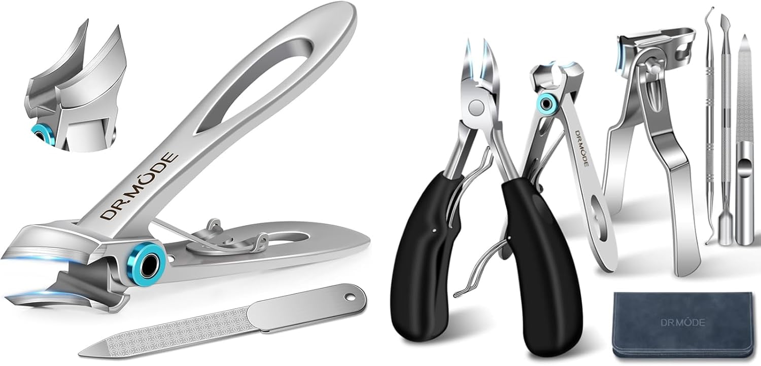 Toenail Clippers for Seniors Thick Toenails, Wide Jaw Opening Slanted ...