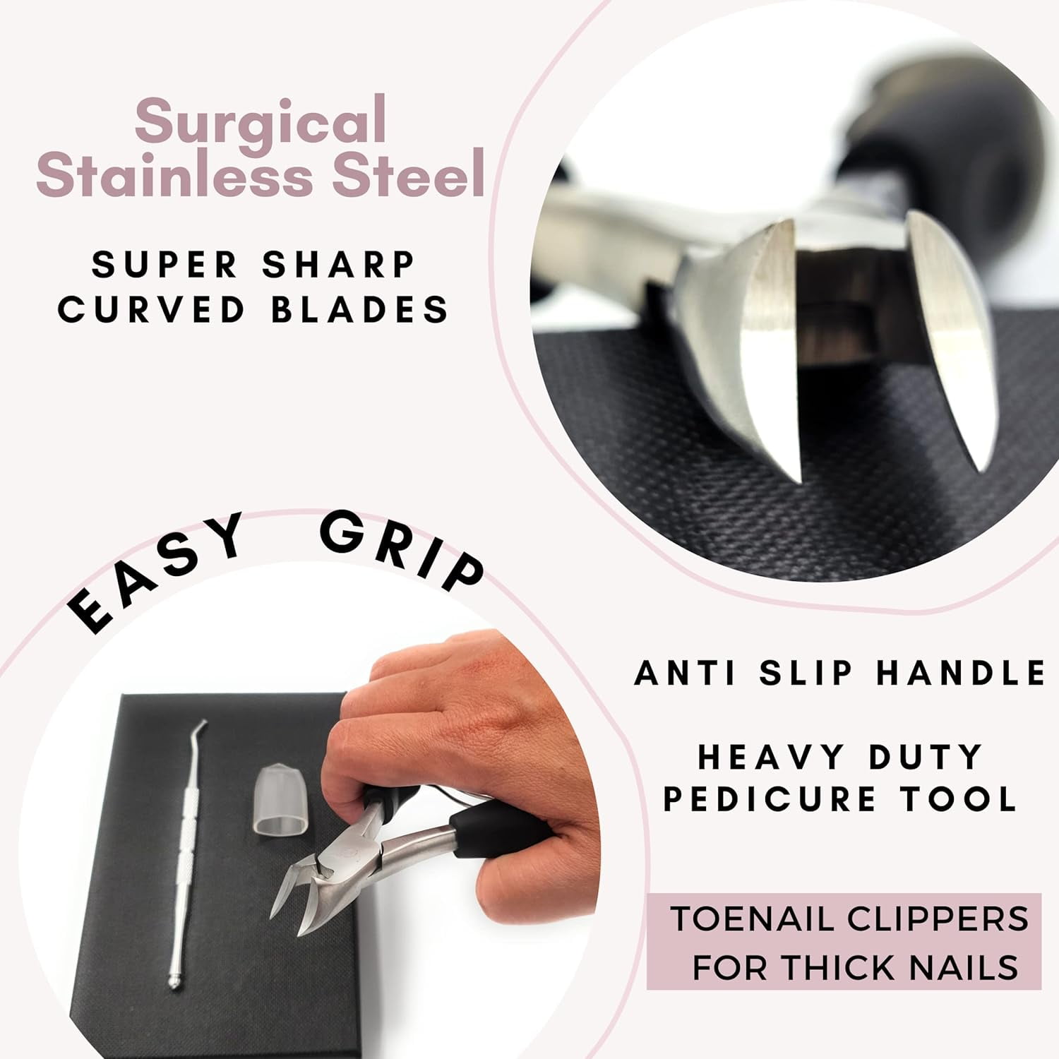 Toenail Clippers For Thick Nails - Professional Podiatrist Fungus ...