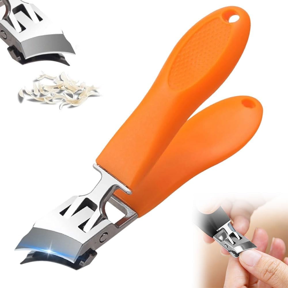Toenail Clippers for Thick Toenails, Wide Jaw Opening & Anti-Splash ...