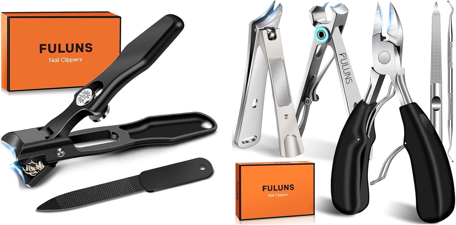 Toenail Clippers for Thick Toenails for Seniors, Slanted Curved Ingrown ...