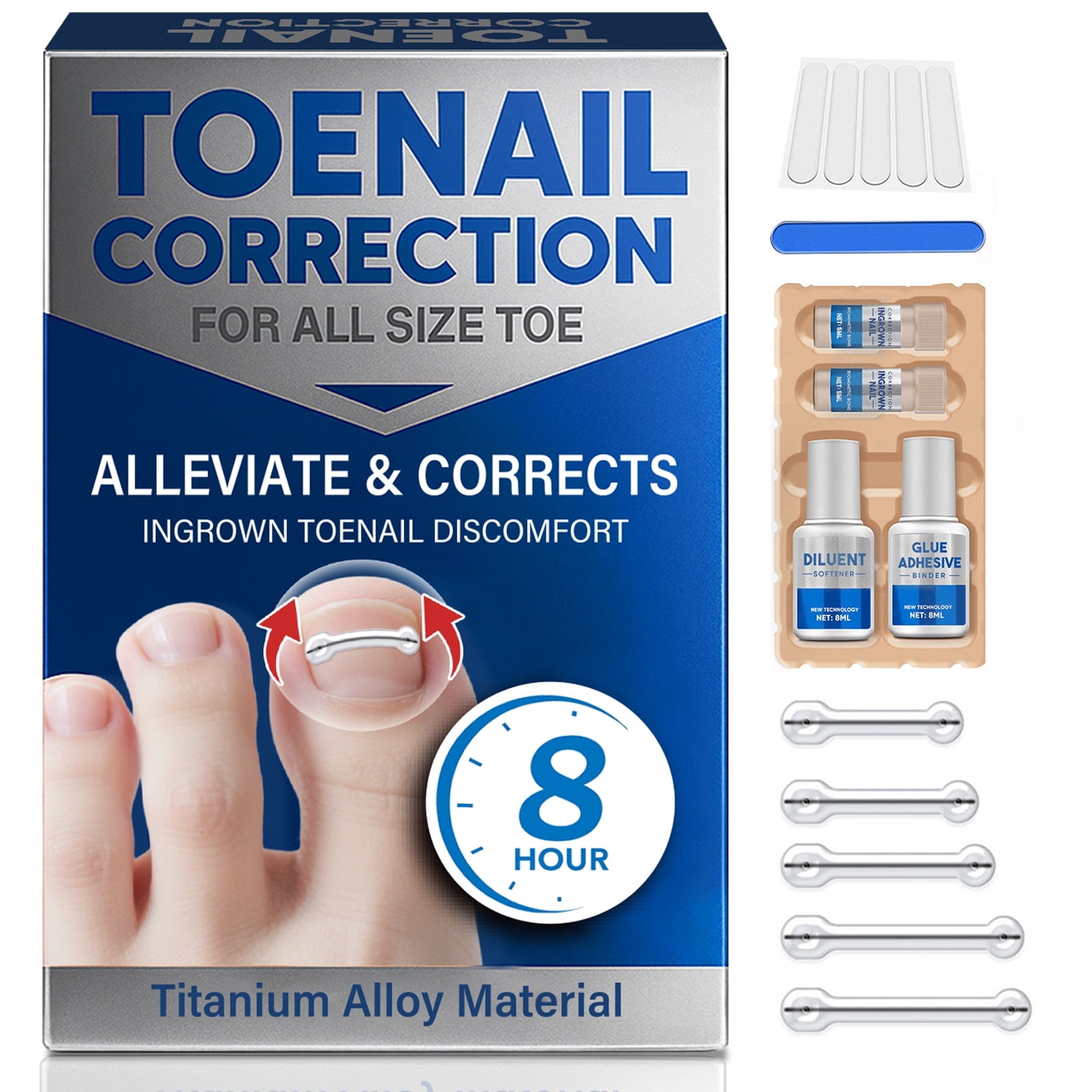 Toenail Correction Kit (Titanium Alloy) - Walmart.com