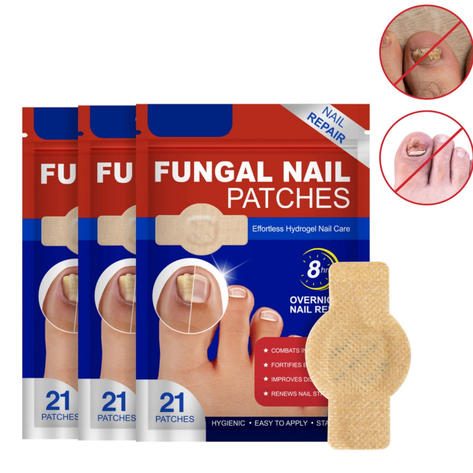 Toenail Fungus Treatment Patches, Fungal Nail Care Patches, 21pcs ...