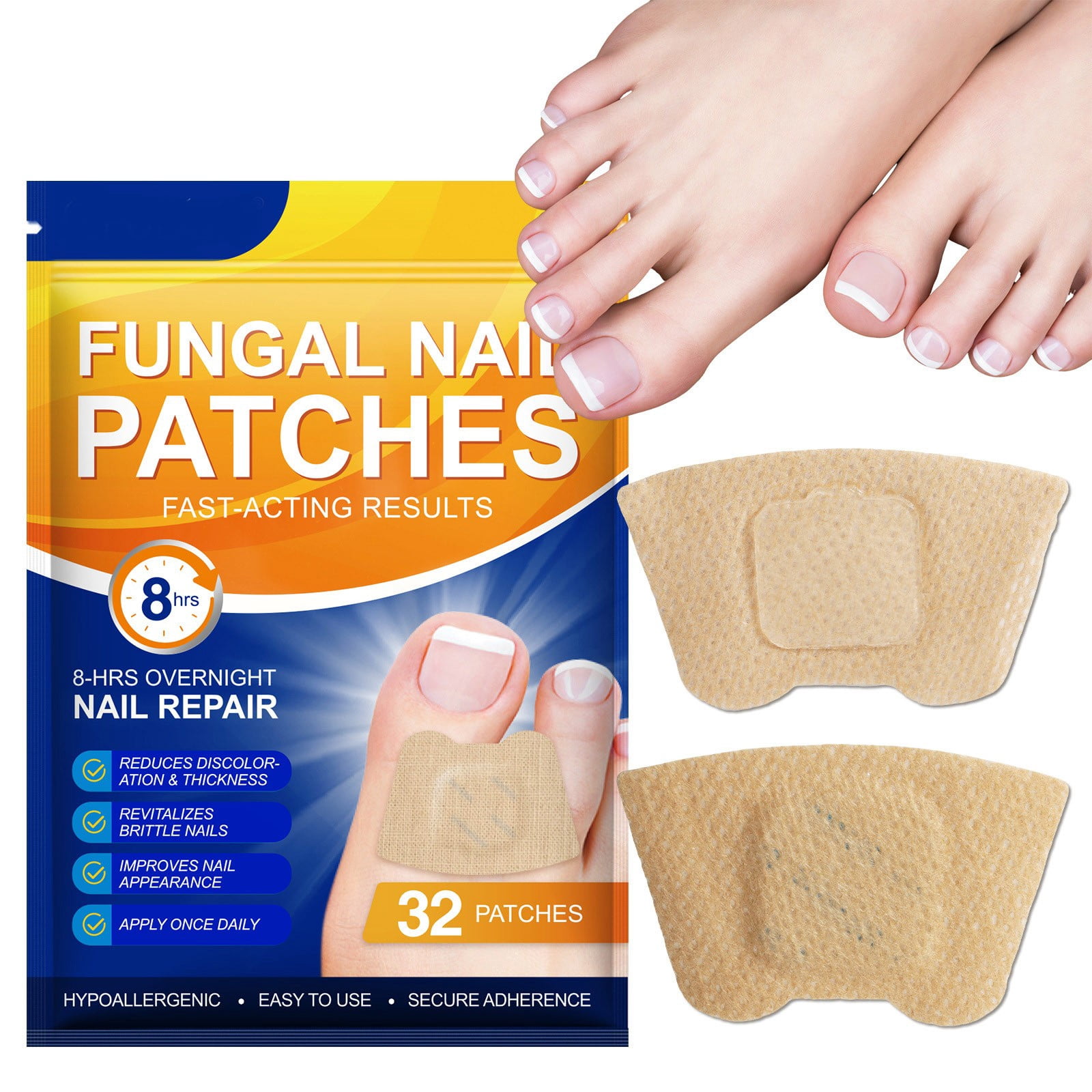 Toenail Restoring Strength Nail Patch, Nail Repairing Patch, Overnight ...