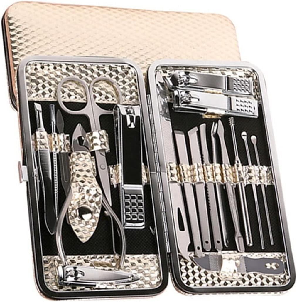Toenail TIFOR 19/10/7Pcs Stainless Steel Nail Clipper Set Professional ...