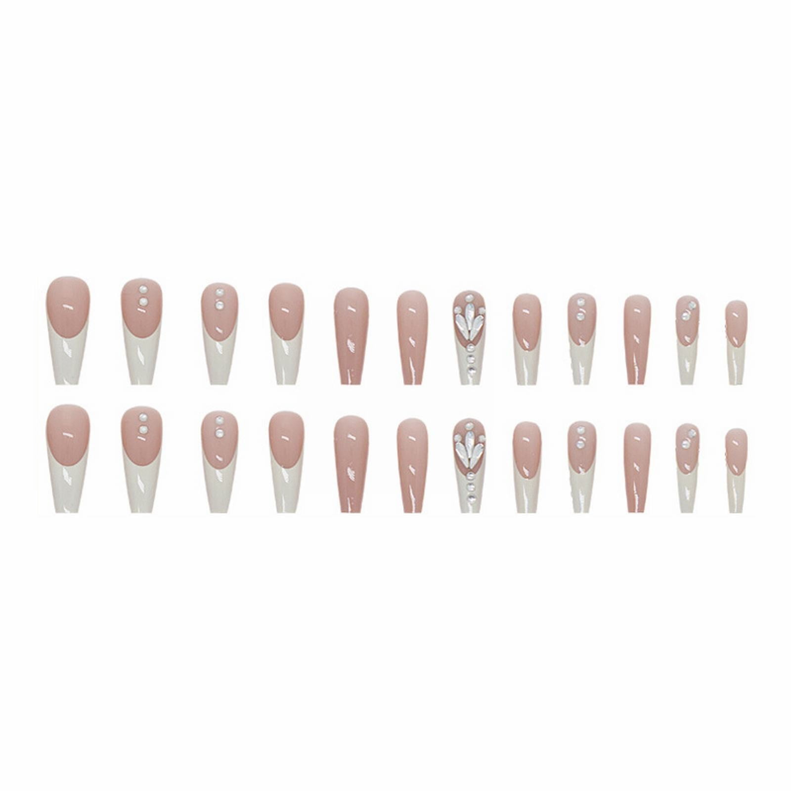 Toenail Tips Size 00 Gel X Nails Short Coffin Nail Tips Clear And ...