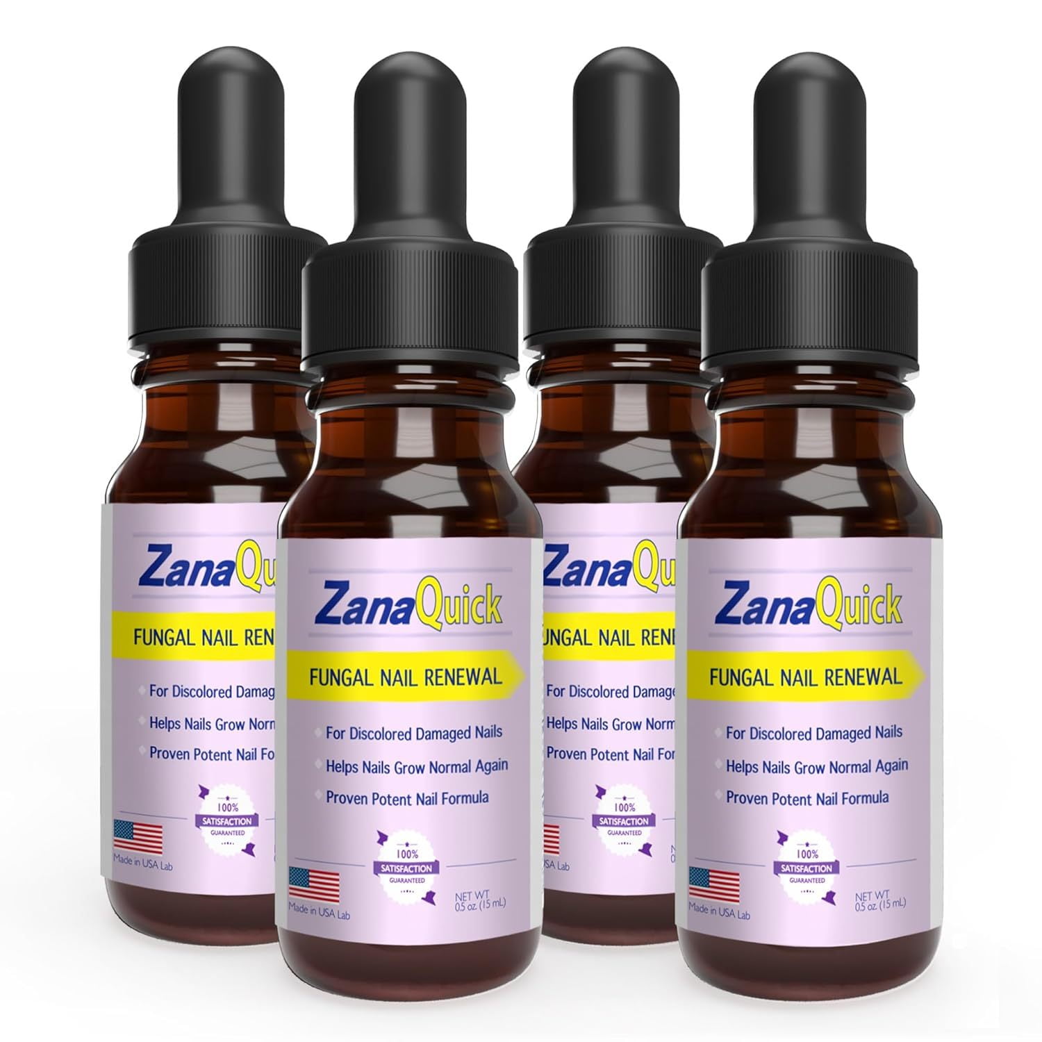 Toenail Treatment Drops - 4 Pack Extra Strength Nail Repair Solution ...