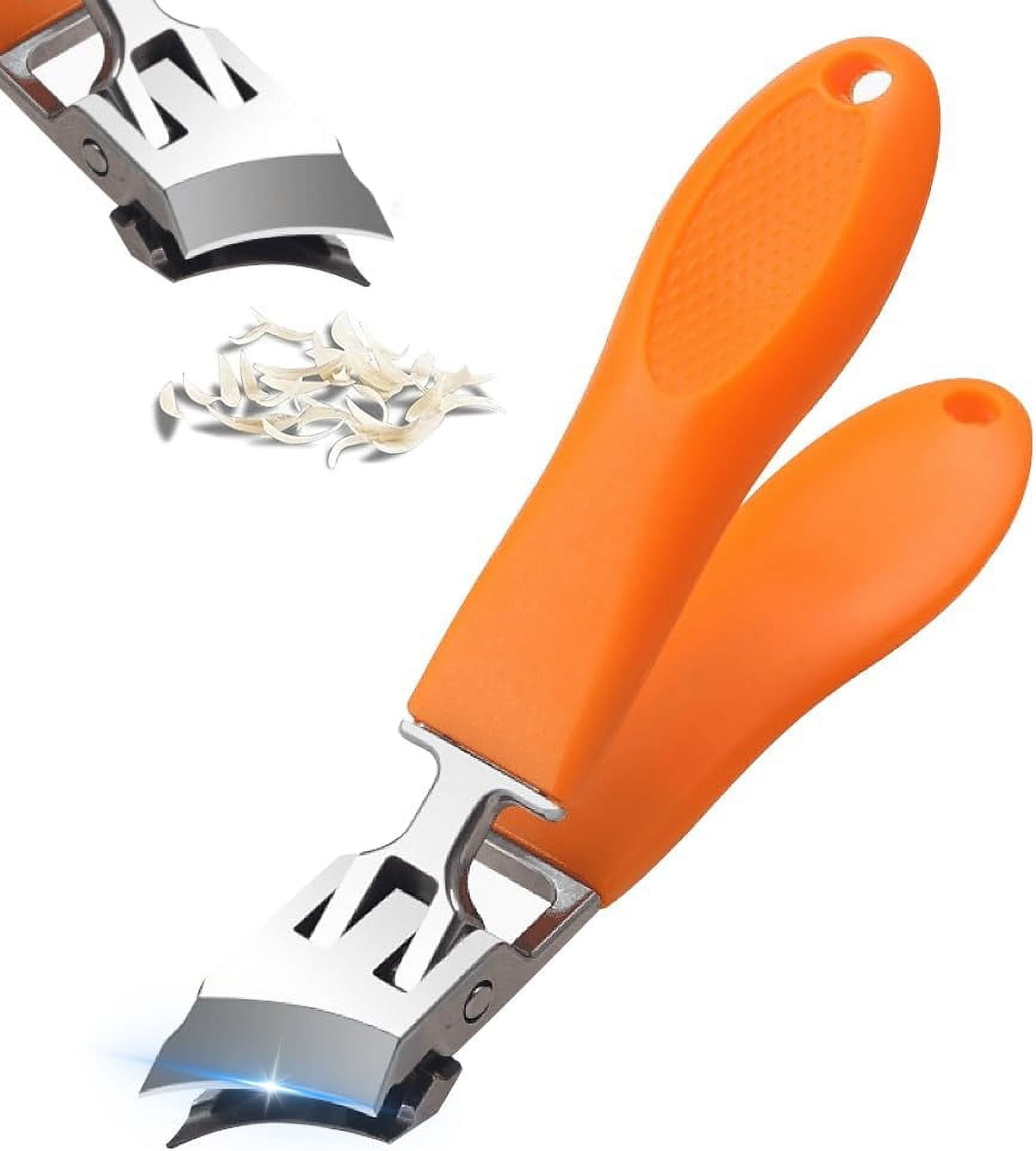 Toenail clippers for thick toenails, Wide Jaw Slanted Design Cuts ...