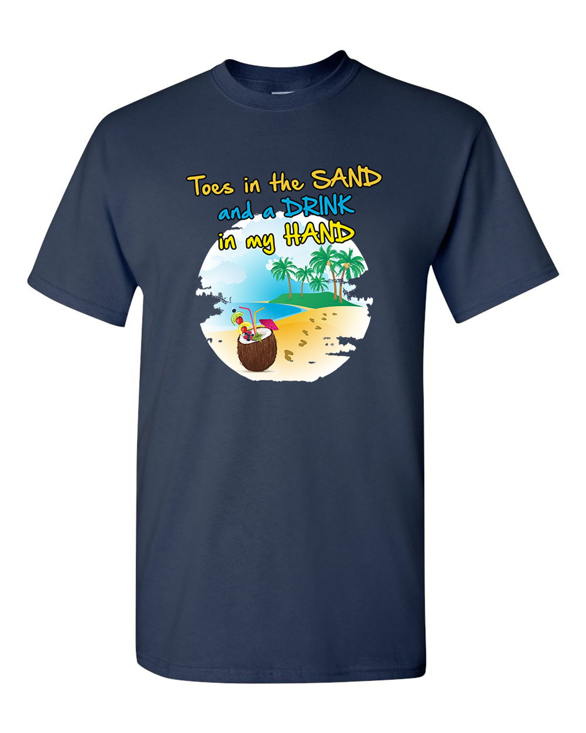 Toes In The Sand Summer DT Adult T-Shirt Tee - Walmart.com