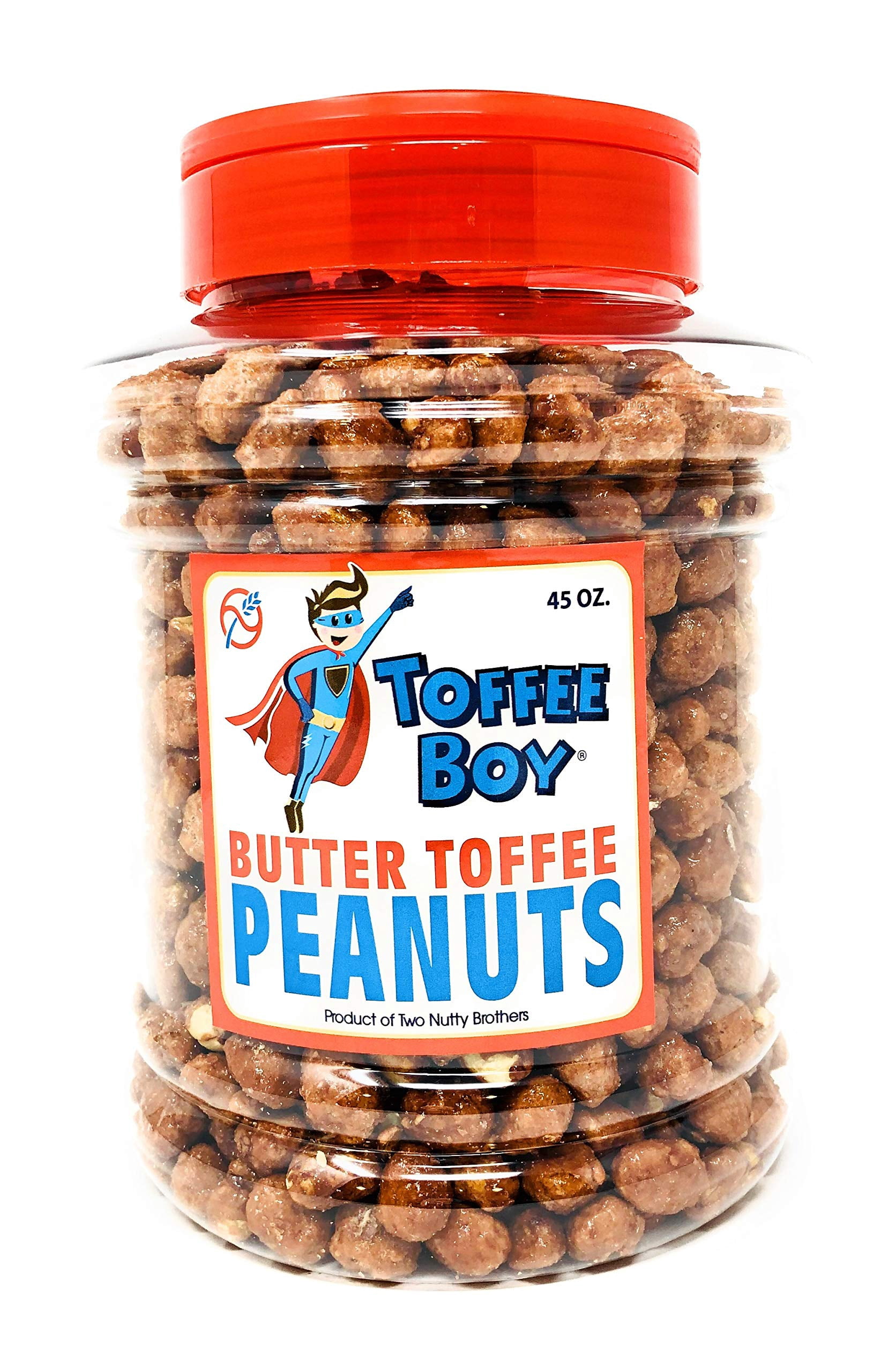 Toffee Boy's Butter Toffee MZF22 Peanuts - 45 Oz Jar - Family Recipe ...