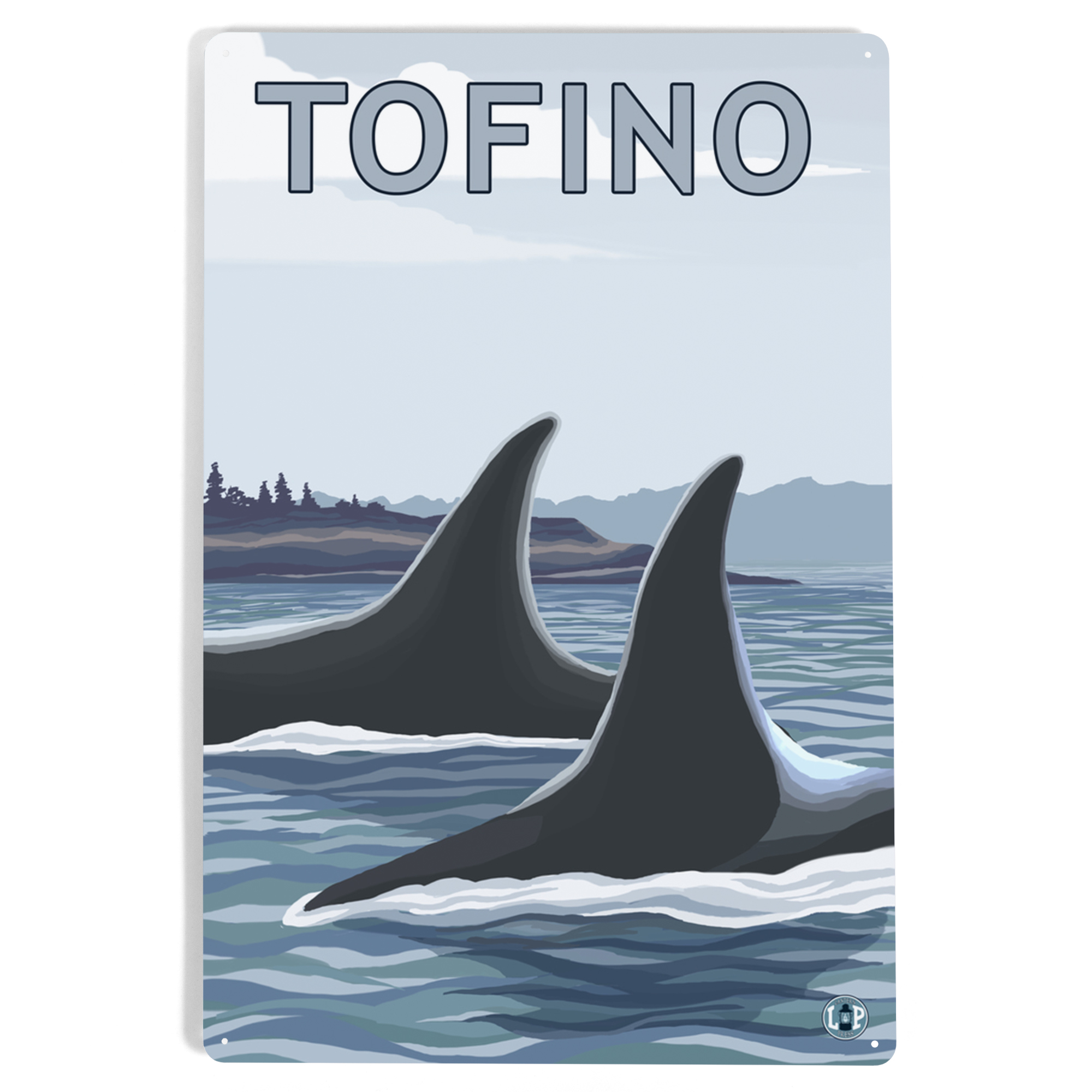 Tofino, Canada, Orca Fins (12x18 Aluminum Art, Indoor Outdoor Metal ...
