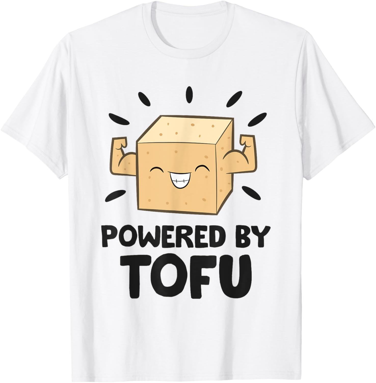 Tofu Meatless Plant-Based Food Powered By Tofu T-Shirt - Walmart.com