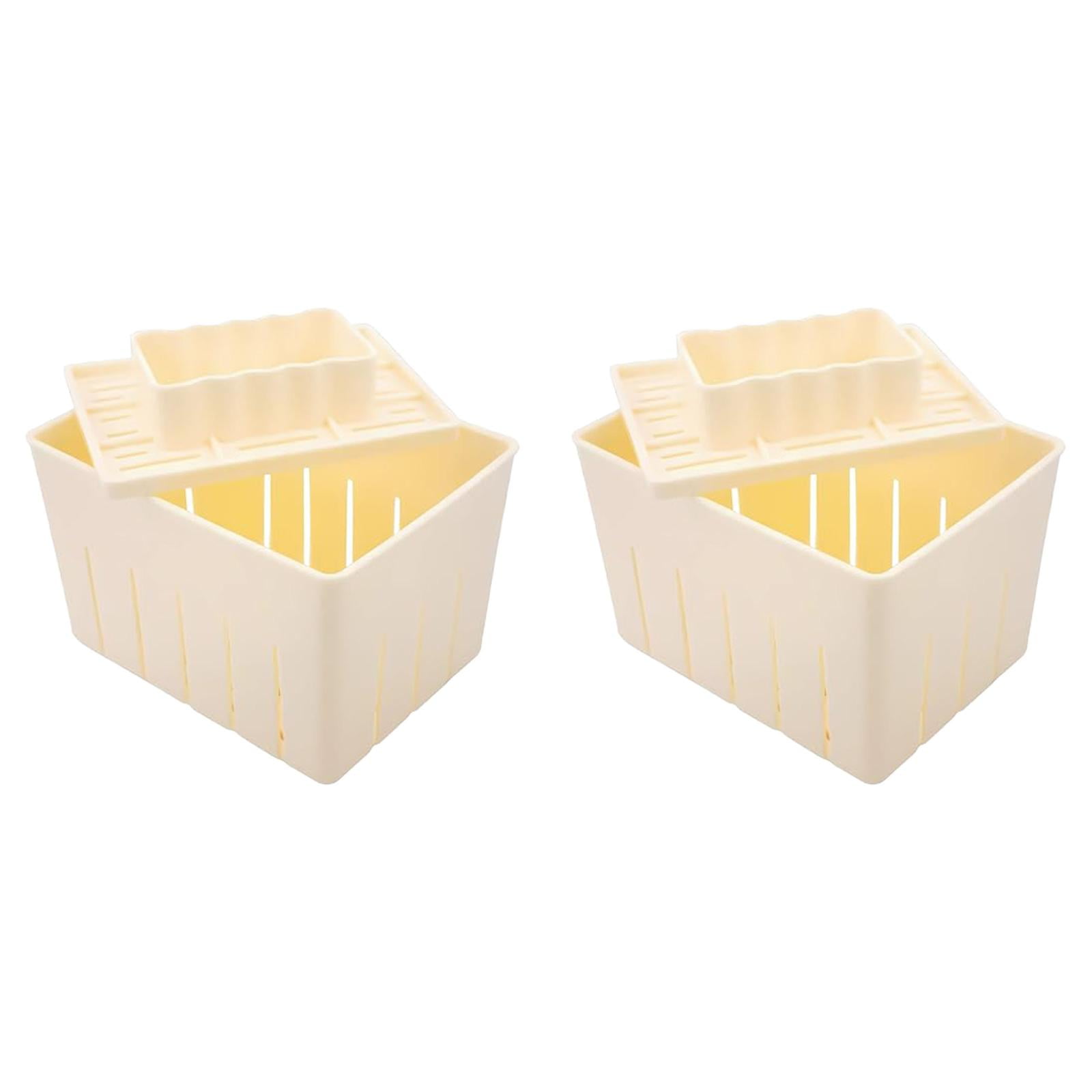 Tofu Press Mold Kit (2PCS), Food-Grade DIY Tofu Maker with Cheese Cloth ...