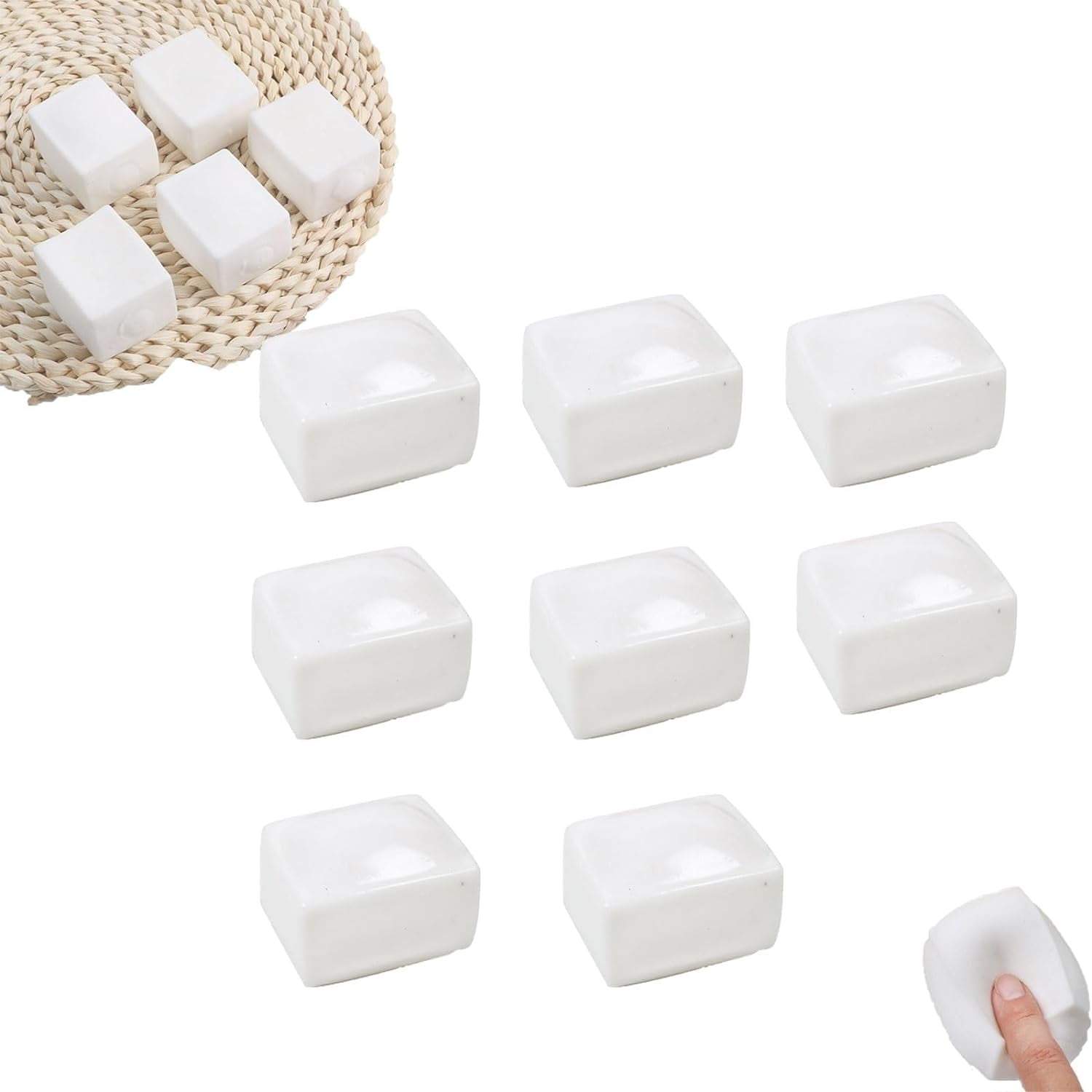 Tofu Stress Balls, 2024 New Elastic Tofu Block Toy, Tofu Sensory ...