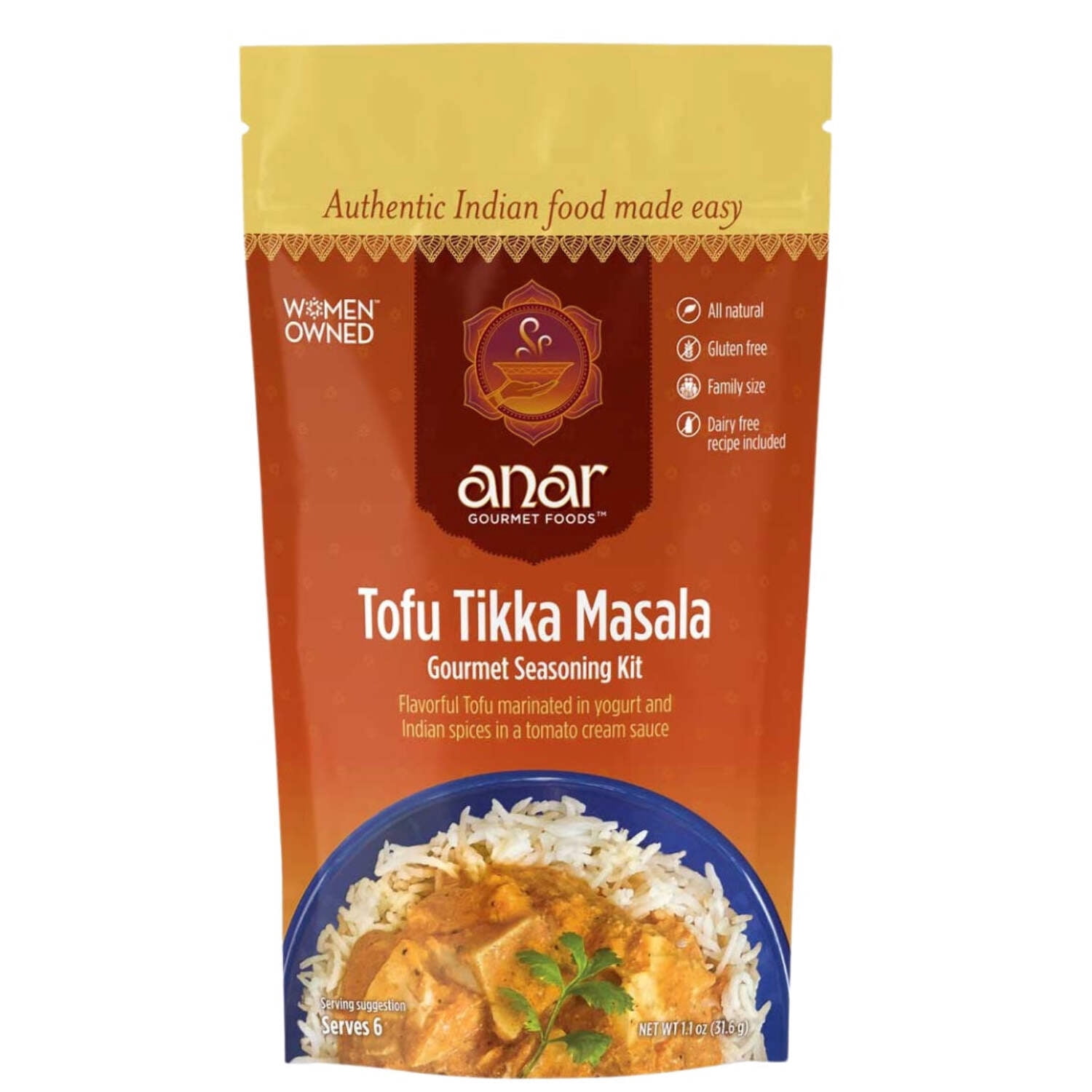 Tofu Tikka Masala Gourmet Seasoning Blend (1.1 oz) | Family Size ...