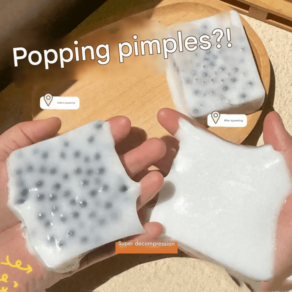 1 PCS Tofu Pimple Squeeze Fun Stress Relief Anger Relief Pinch Toys ...