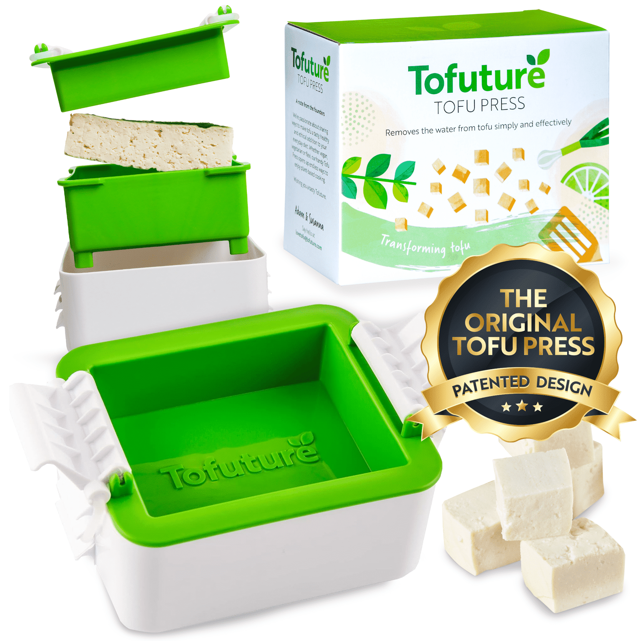 Tofuture Tofu Press - Original Best: Quick Water Drain for Firm Vegan ...