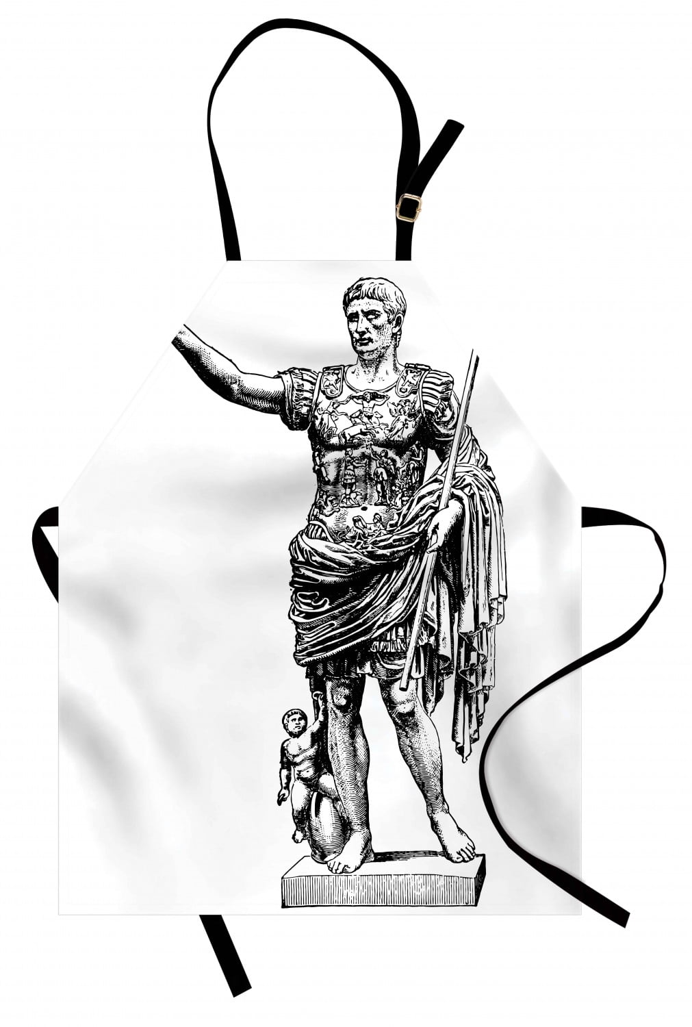Toga Party Apron Antique Statue of Augustus Vintage Ancient Historical ...
