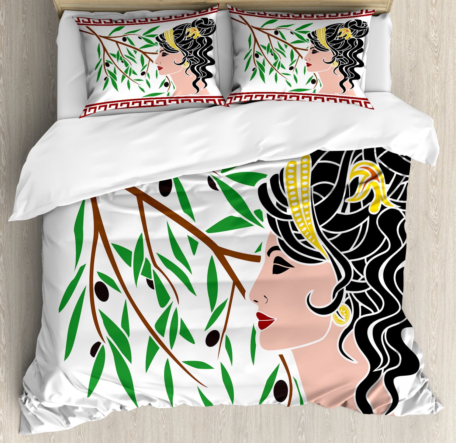 Toga Party King Size Duvet Cover Set, Mythological Goddess Aphrodite ...