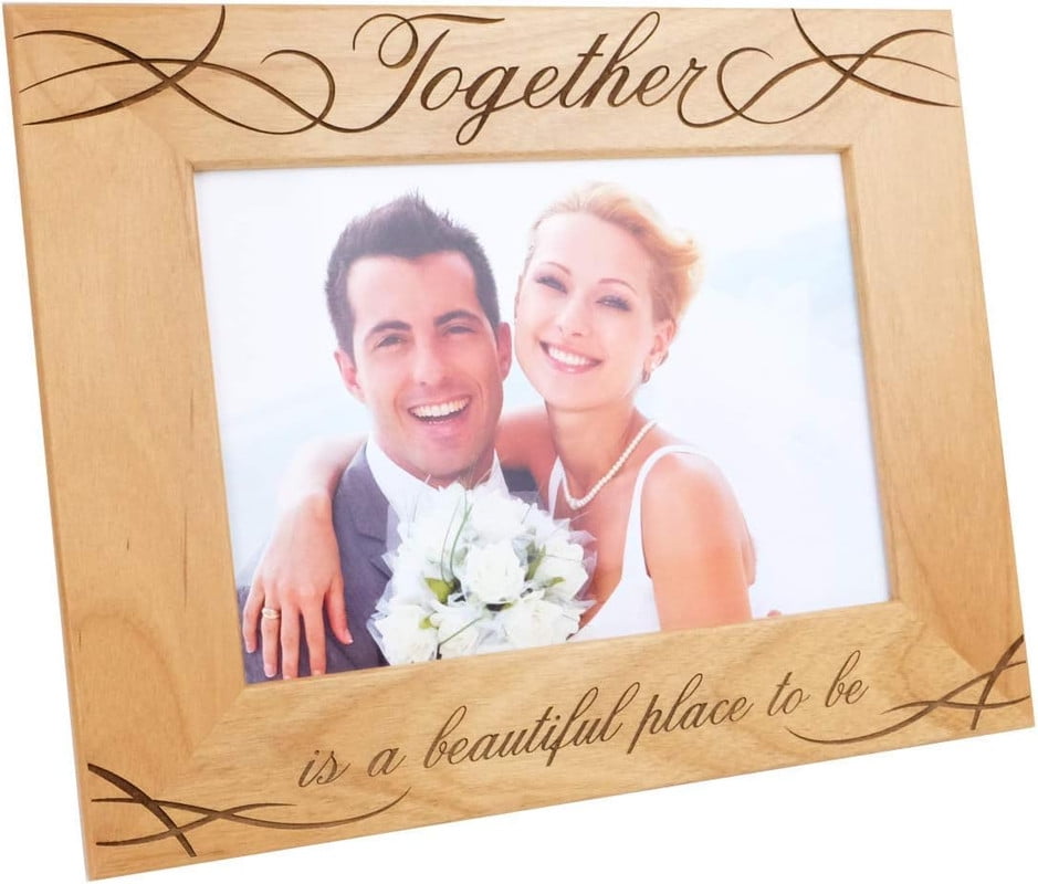 Together is a Beautiful Place to Be-Wood Engraved Picture Frame,Love ...