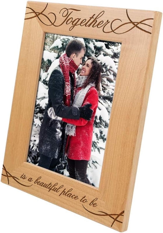 Together is a Beautiful Place to Be-Wood Engraved Picture Frame,Love ...