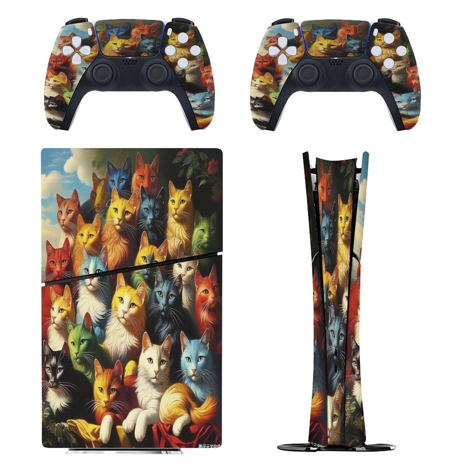 Together-Fantasy Cats PS5/PS5 Slim Digital Disc Skin Sticker For ...