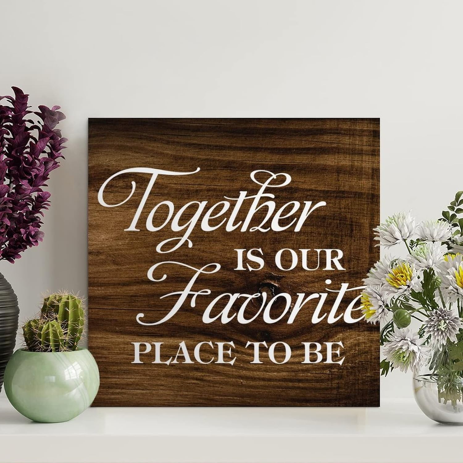 Together Is Our Favorite Place To Be Wood Signs Vintage Boho Wood ...