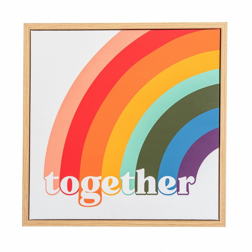 'Together' Framed Canvas Desk Art - Walmart.com
