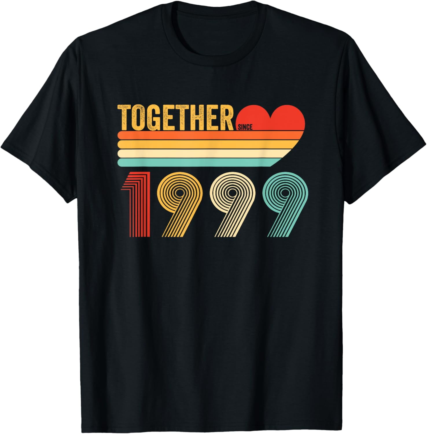 Together Since 1999 Shirt Retro Couple Anniversary T-Shirt - Walmart.com