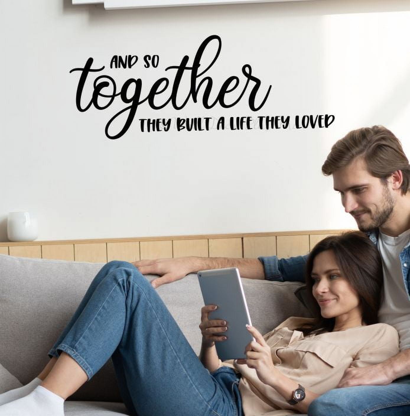 Together They Built Life They Loved Quotes Wall Decor for Bedroom - Die ...