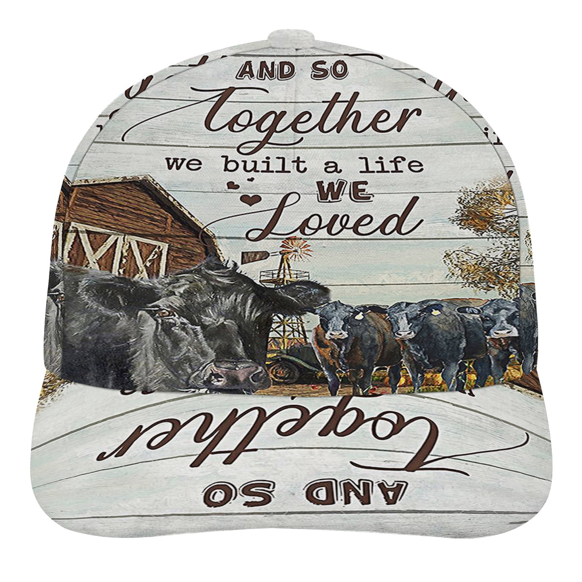 Together We Built A Life We Love Cow Farm baseball cap hat - Walmart.com