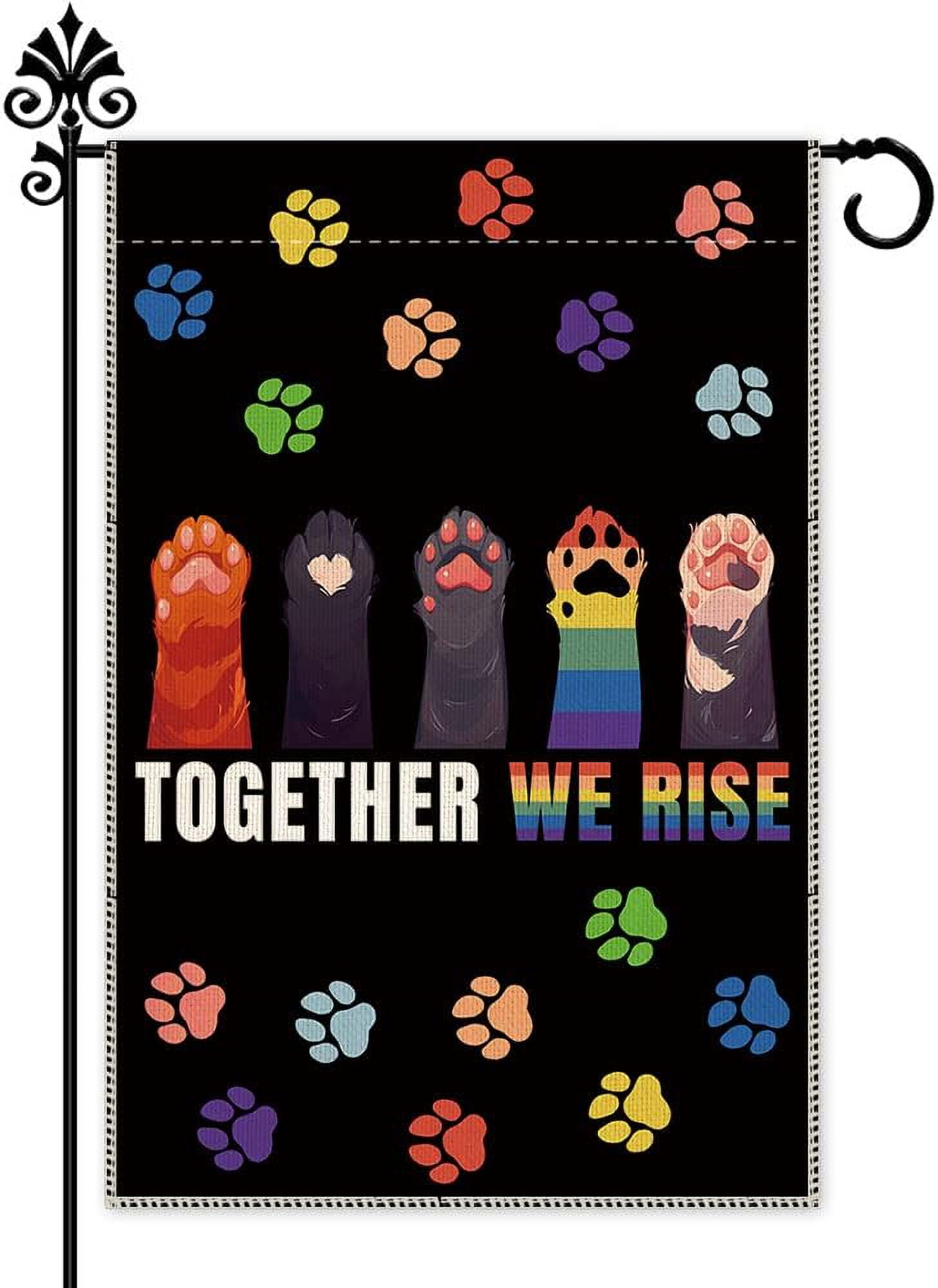 Together We Rise Lift Each Other Up Welcome Garden Flag Yard Outdoor ...