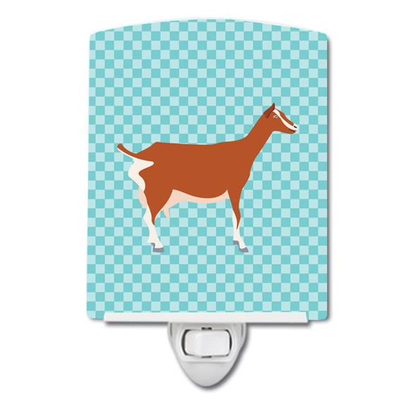 Toggenburger Goat Blue Check Ceramic Night Light - Walmart.com