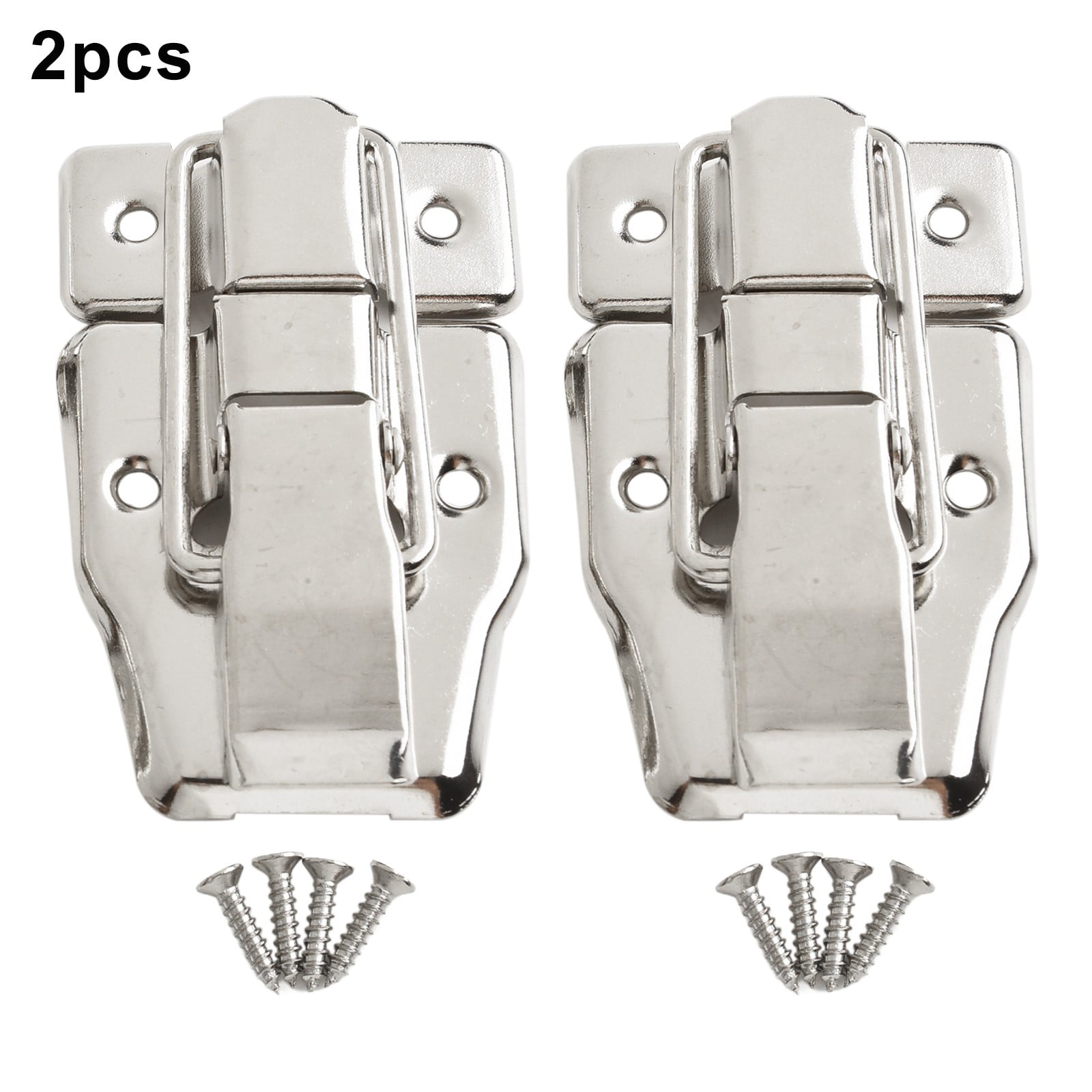 Toggle Catch Latch Case Clip Clasp Set - 2 Pack Silver Iron Lift-Off ...