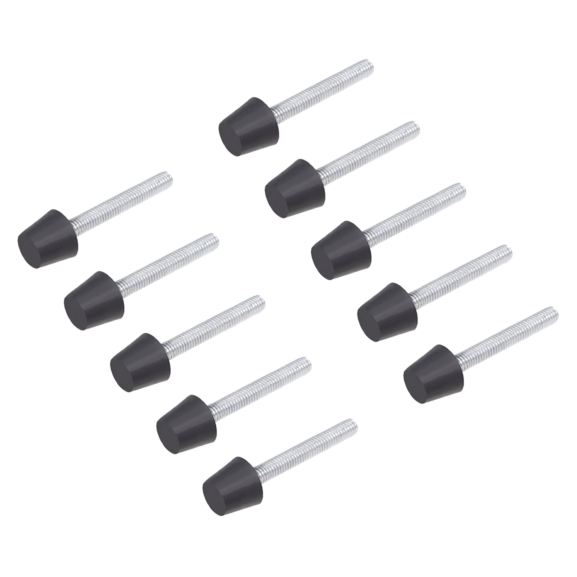 Toggle Clamp Foot Rubber Tip Carbon Steel M6x56mm 10pcs - Walmart.com