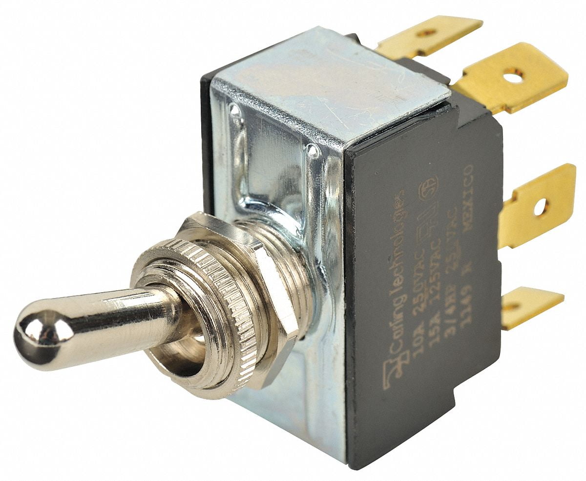 Toggle Switch, Number of Connections: 6, Switch Function: On/Off/On ...