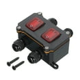 Uxcell Toggle Switch, Rocker Button Inline Cord Switch DPST ON-OFF IP65 ...