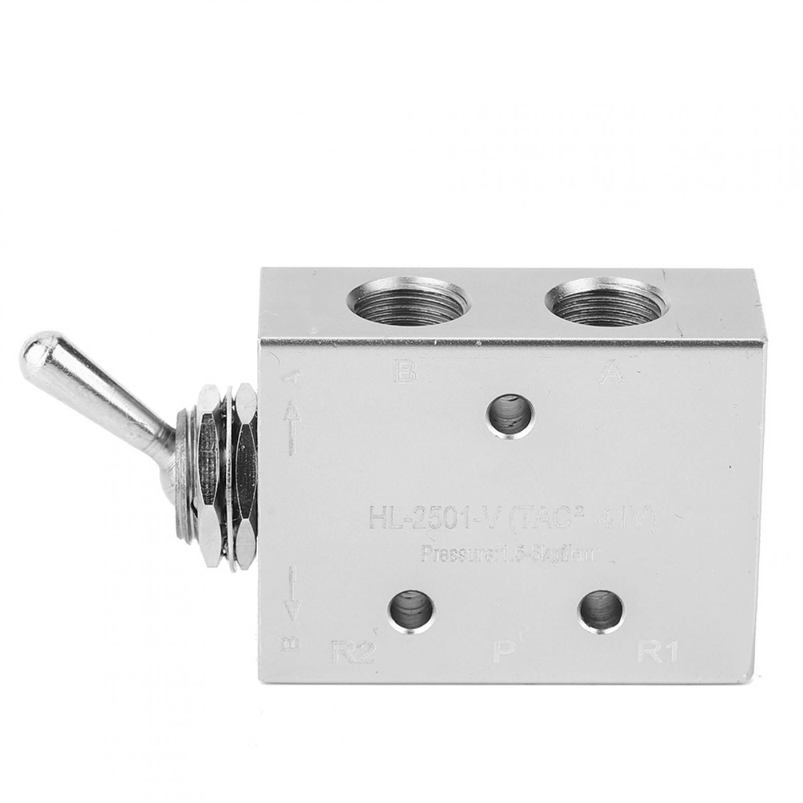 Toggle Switch Valve 2-Position 5-Way Mechanical Pneumatic Knob, Air ...