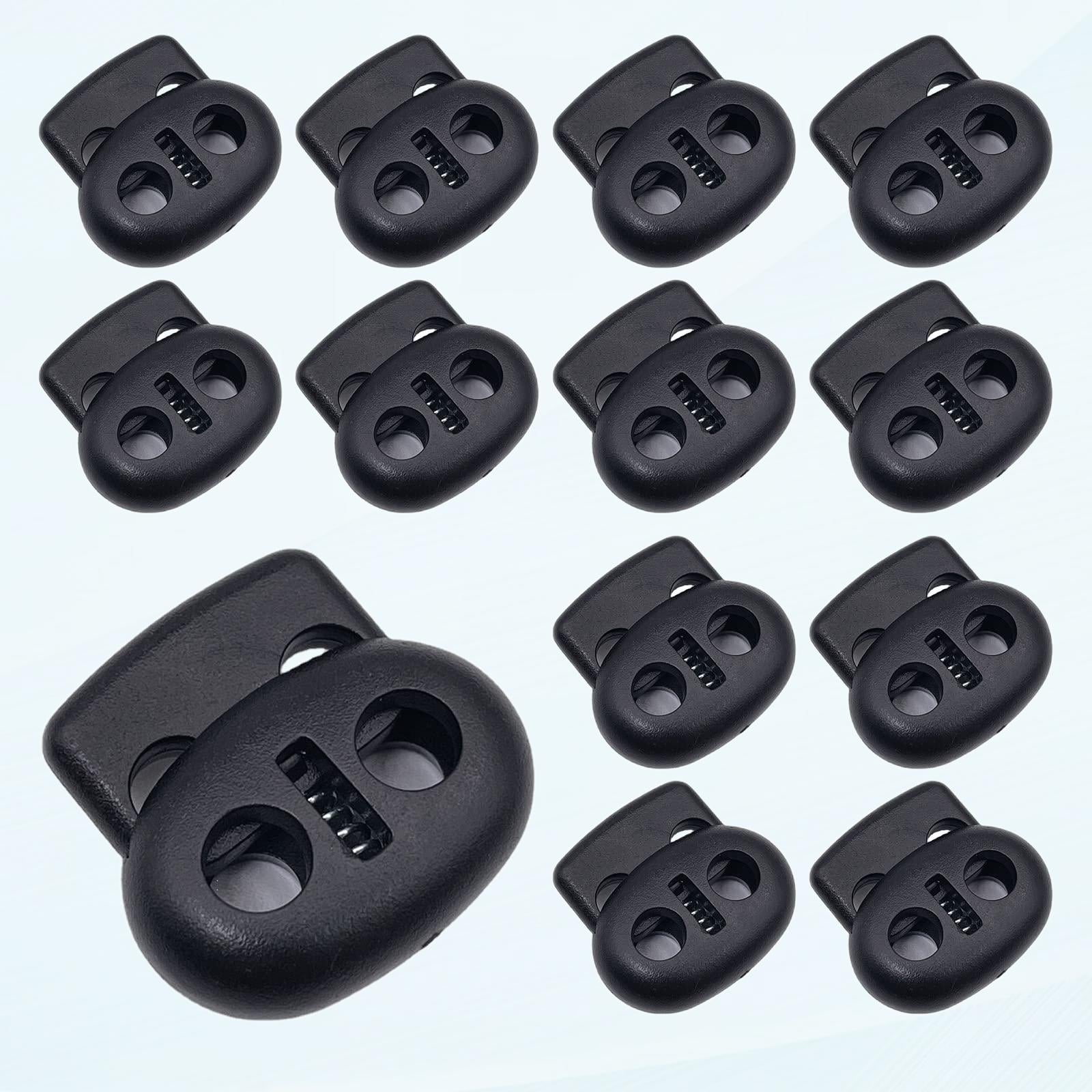 Toggles for Drawstrings, Spring Cord Locks 50pcs Double Holes Toggle ...