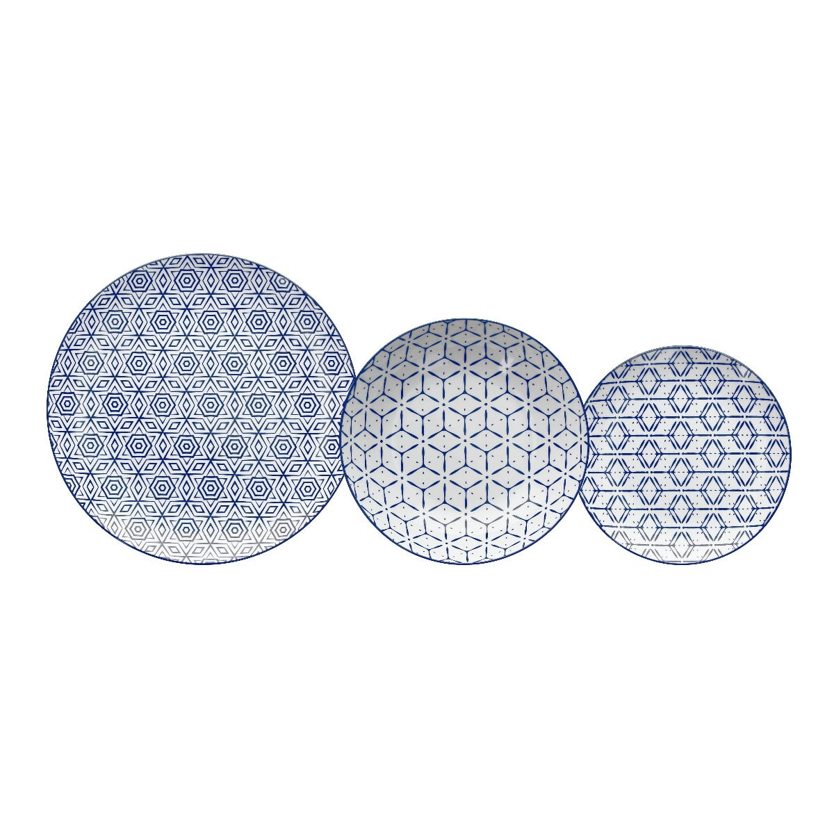 Tognana by Widgeteer Metropol Downtown 18 Piece Dinnerware Set, Blue ...
