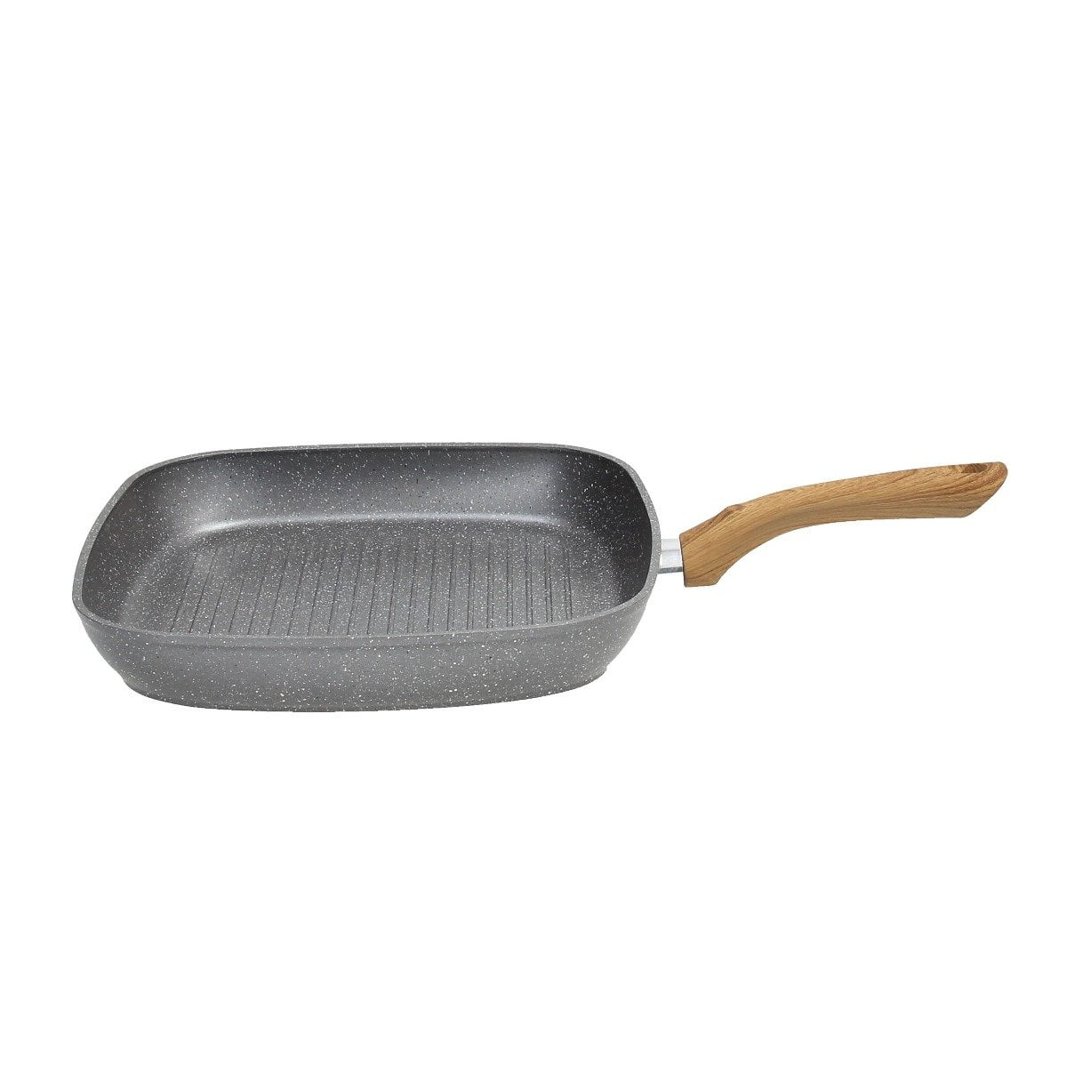 Tognana by Widgeteer Wood & Stone Style Aluminum Nonstick 11" Grill Pan ...